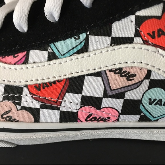 Vans | Shoes | Vans Conversation Candy Hearts Skate Shoes Sneakers Low ...